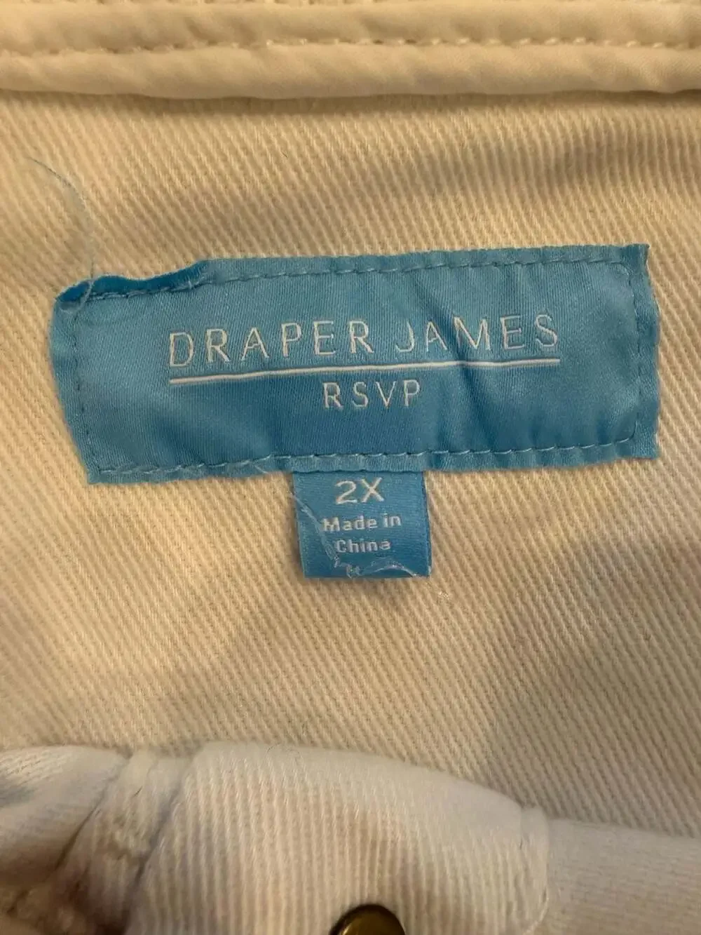 Draper James | Jackets & Coats | Draper James Rsvp White Ruffle Trim ...